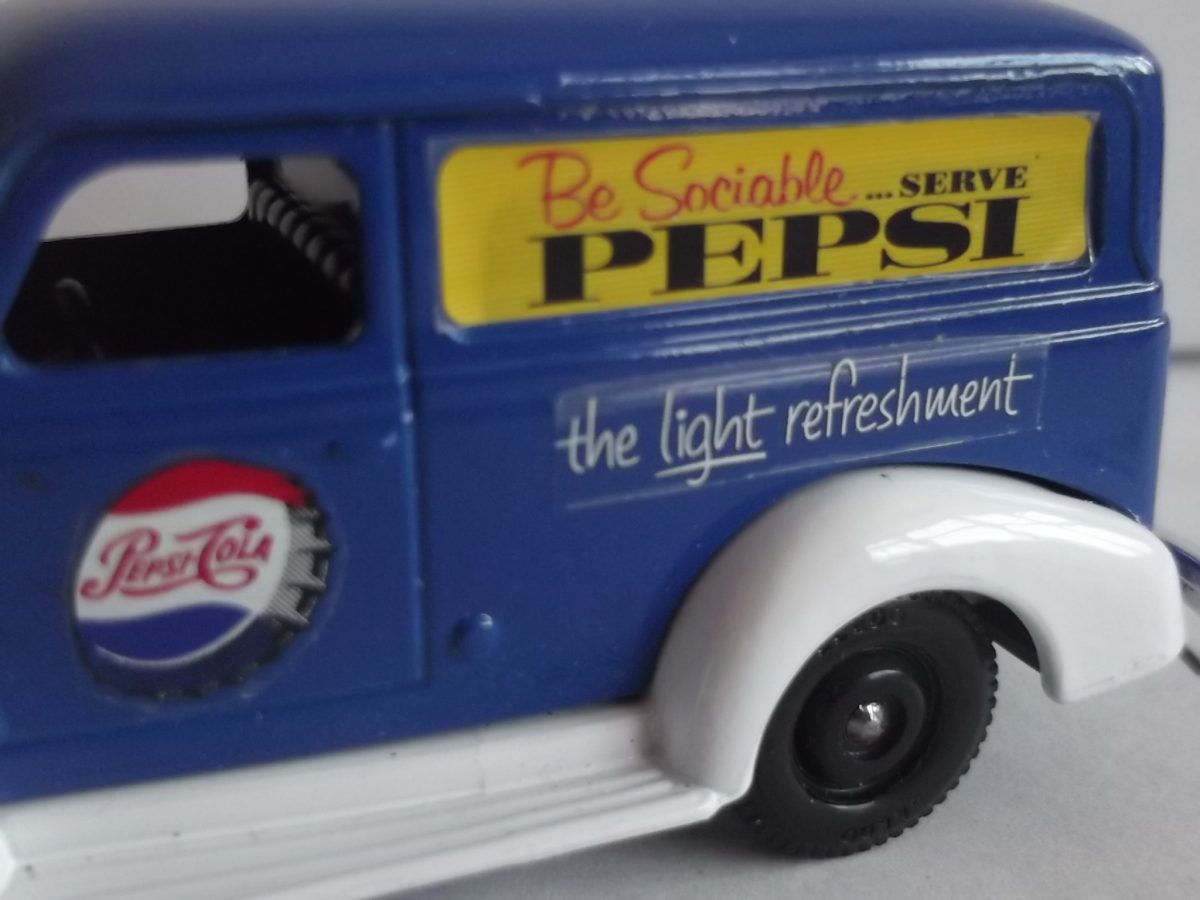 Lledo Pre-Production DG93, Dodge Panel Van, Pepsi Cola, Be Sociable ...