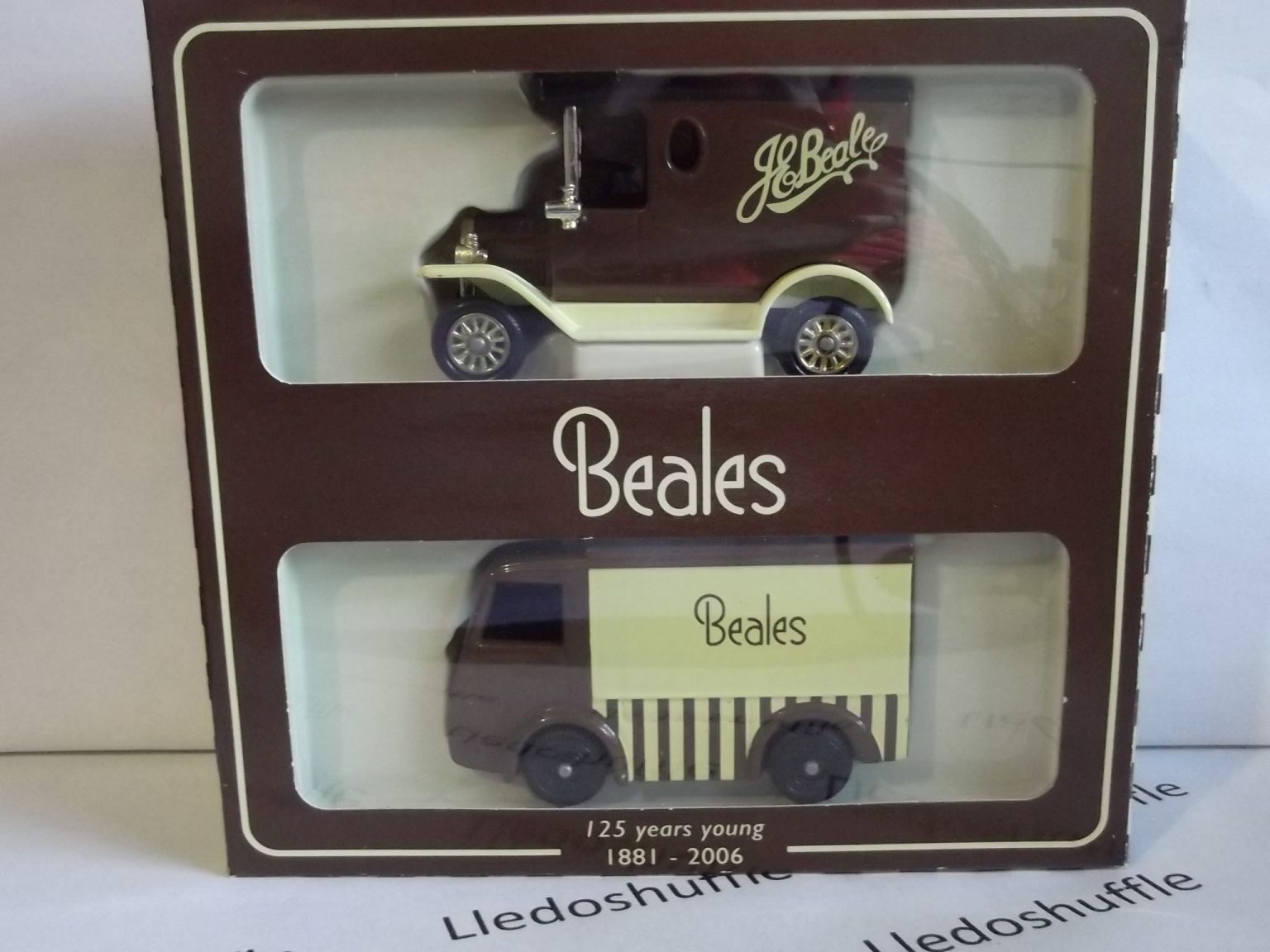 Beales 125th Anniversary, 2 piece set, Model T Ford Van & Electric ...