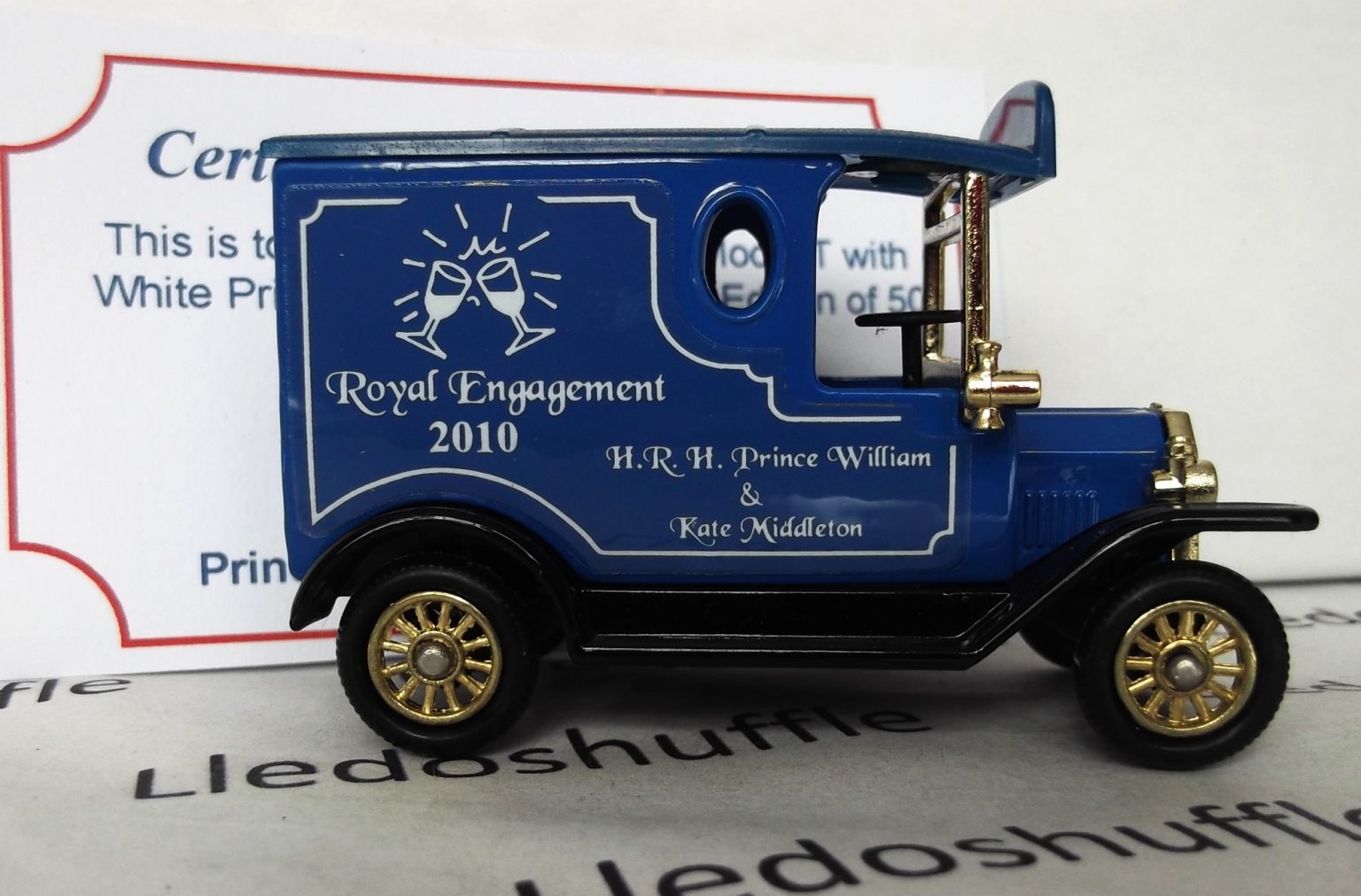 PV006, Code 3, Model T Ford Van, Royal Engagement 2010, HRH Prince ...